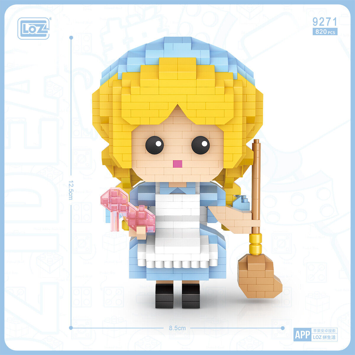 LOZ Diamond Blocks Cinderella (820pcs) Mini Building Blocks 9271 – Toymart