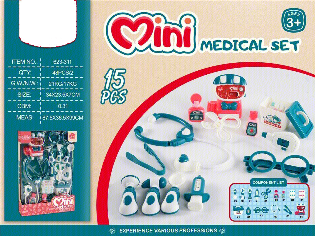 Mini 15-Piece Medical Set – Fun Doctor Play Kit for Little Professiona ...
