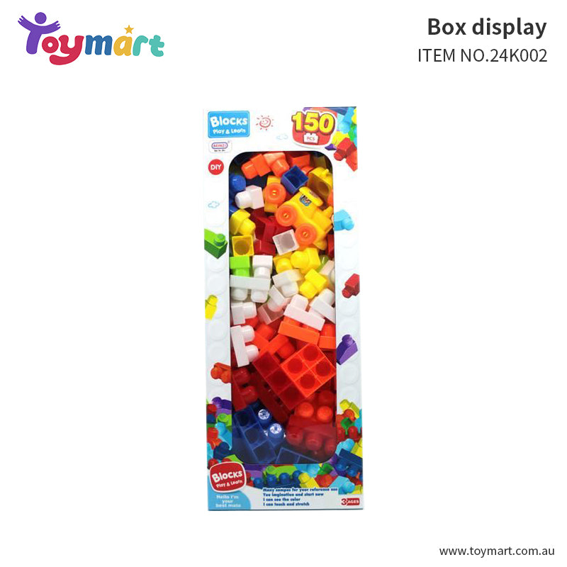 TOYMART 150-Piece Colorful DIY Building Blocks Set – Educational Const ...