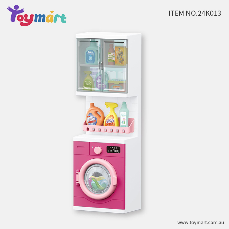 TOYMART Kids' Laundry Room Playset – Pretend Play Washing Machine & St ...