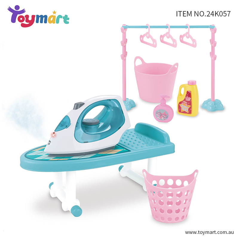 Deluxe Kids Laundry Playset with Iron – Toymart