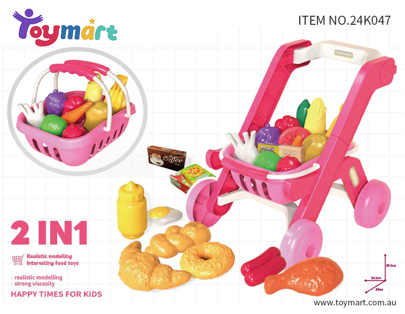 Kids Shopping Trolley Playset – toymart
