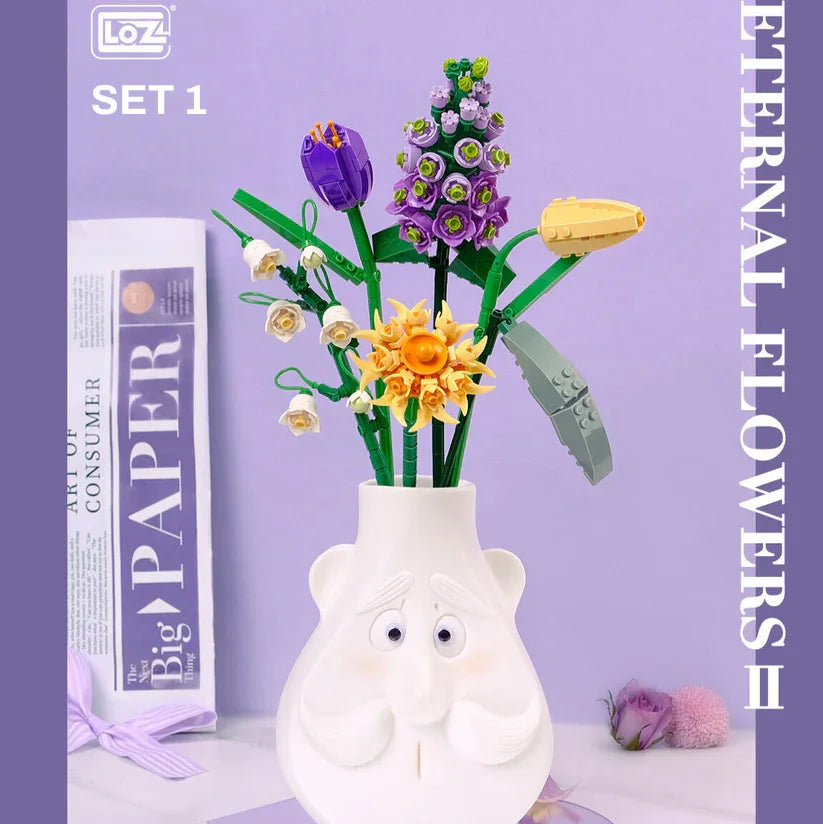3-in-1 Flower Fun Bundle - LOZ Mini Building Blocks Eternal flower | M ...